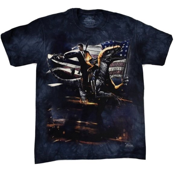 The Mountain | Shirts | The Mountain Mens Ronald Reagan Velociraptor ...